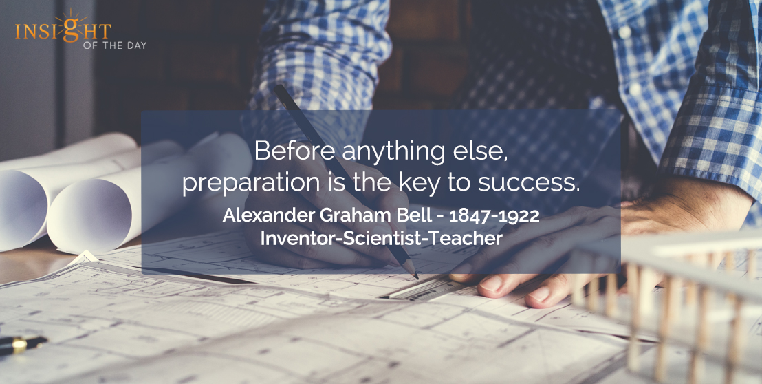 Before Anything Preparation Key Success Alexander Graham Bell Inventor