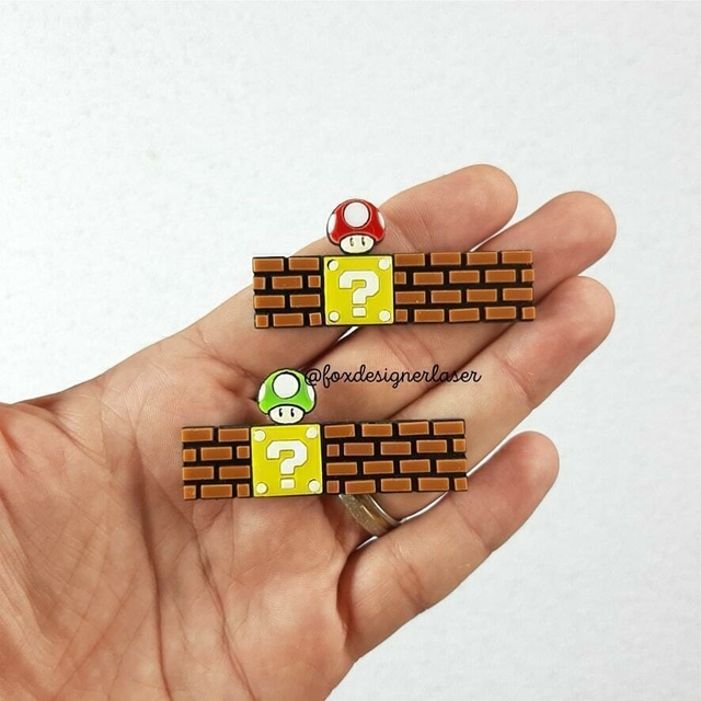 Super Mario Hair Clip Fox Designer Laser