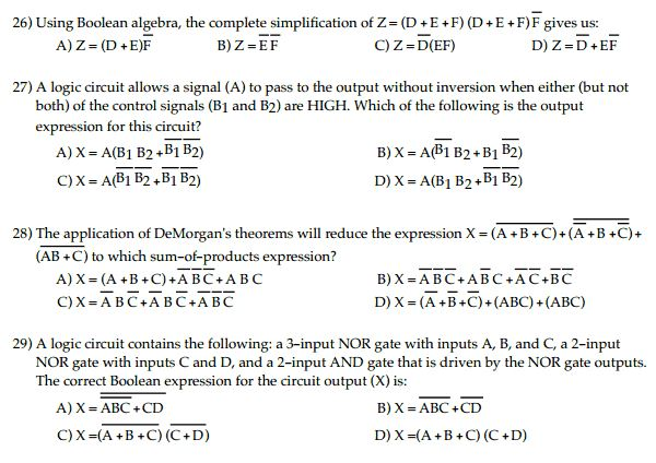 Solved Using Boolean Algebra The Complete Simplification