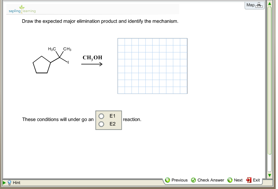 Solved Draw The Expected Major Elimination Product And Id