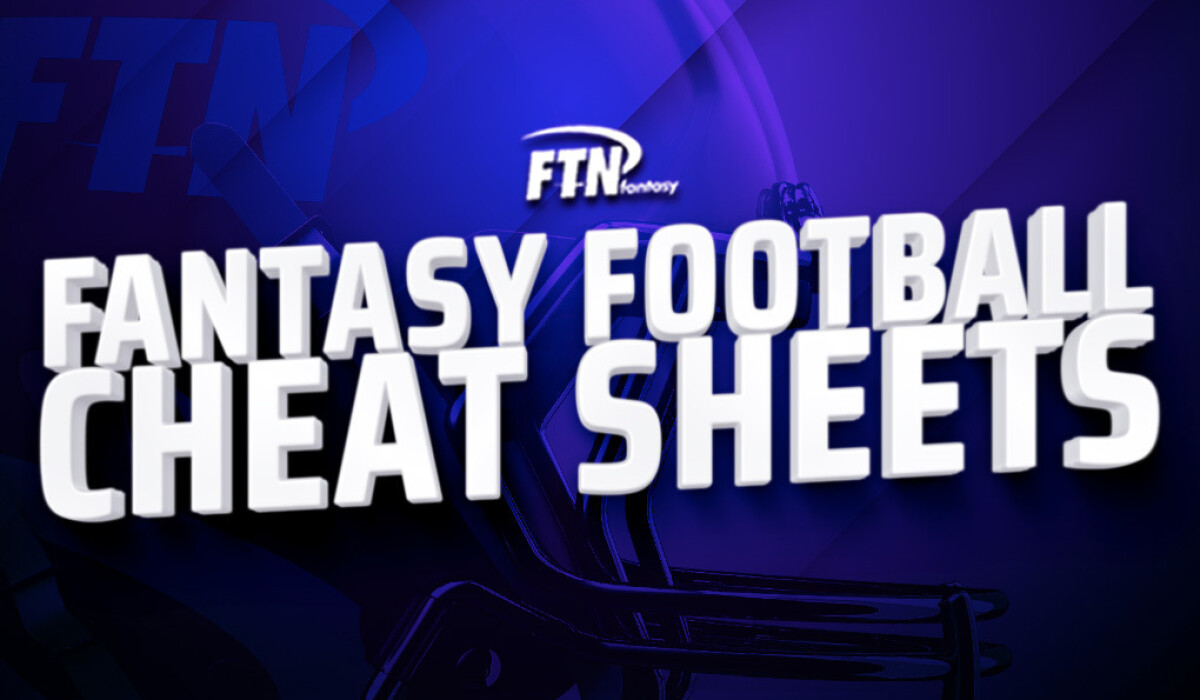 Fantasy Football Cheat Sheets Updated Rankings For Ppr Standard 29232