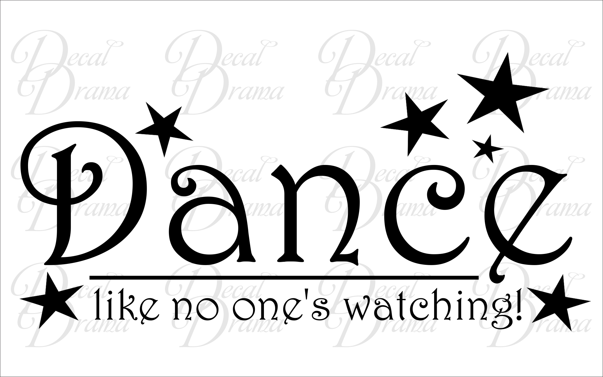 Dance Like No Ones Watching Quote Vinyl Wall Decal On Storenvy