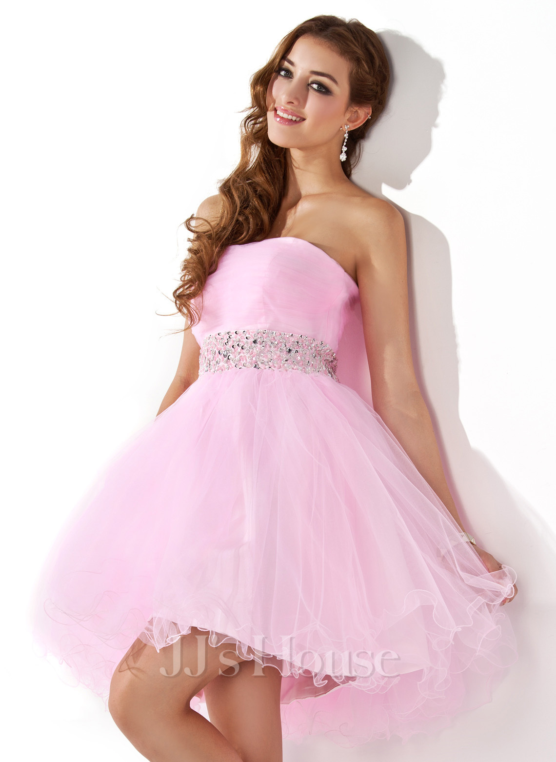 A Lineprincess Sweetheart Shortmini Tulle Homecoming Dress With