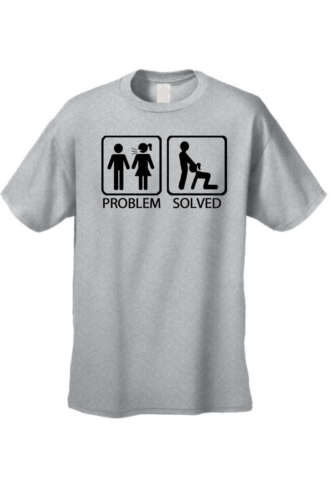 Mens Funny T Shirt Problem Solved Adult Sex Humor Marriage S 5xl Tee