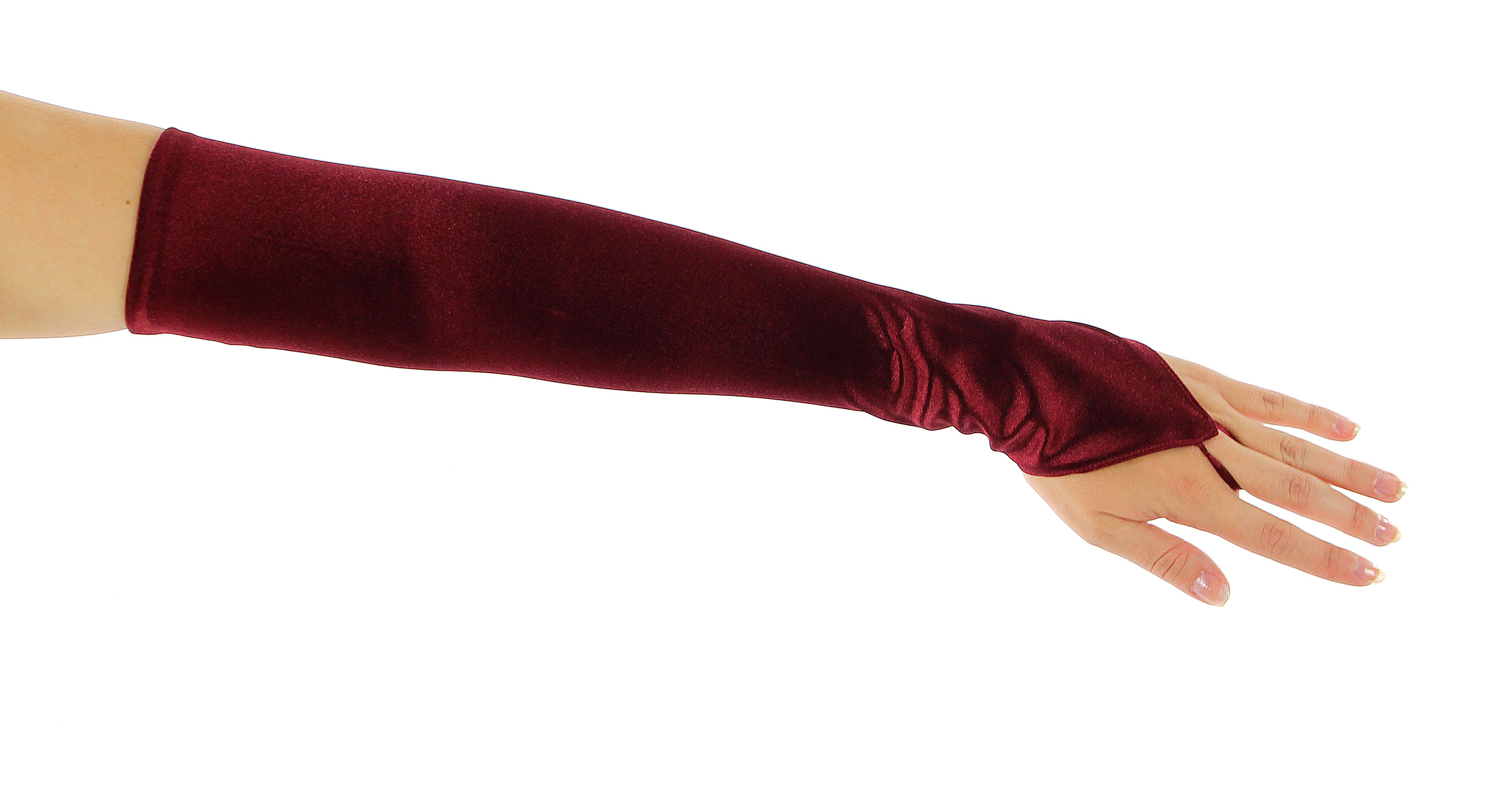 Dancing With The Moon Fingerless Satin Opera Length Gloves Ebay