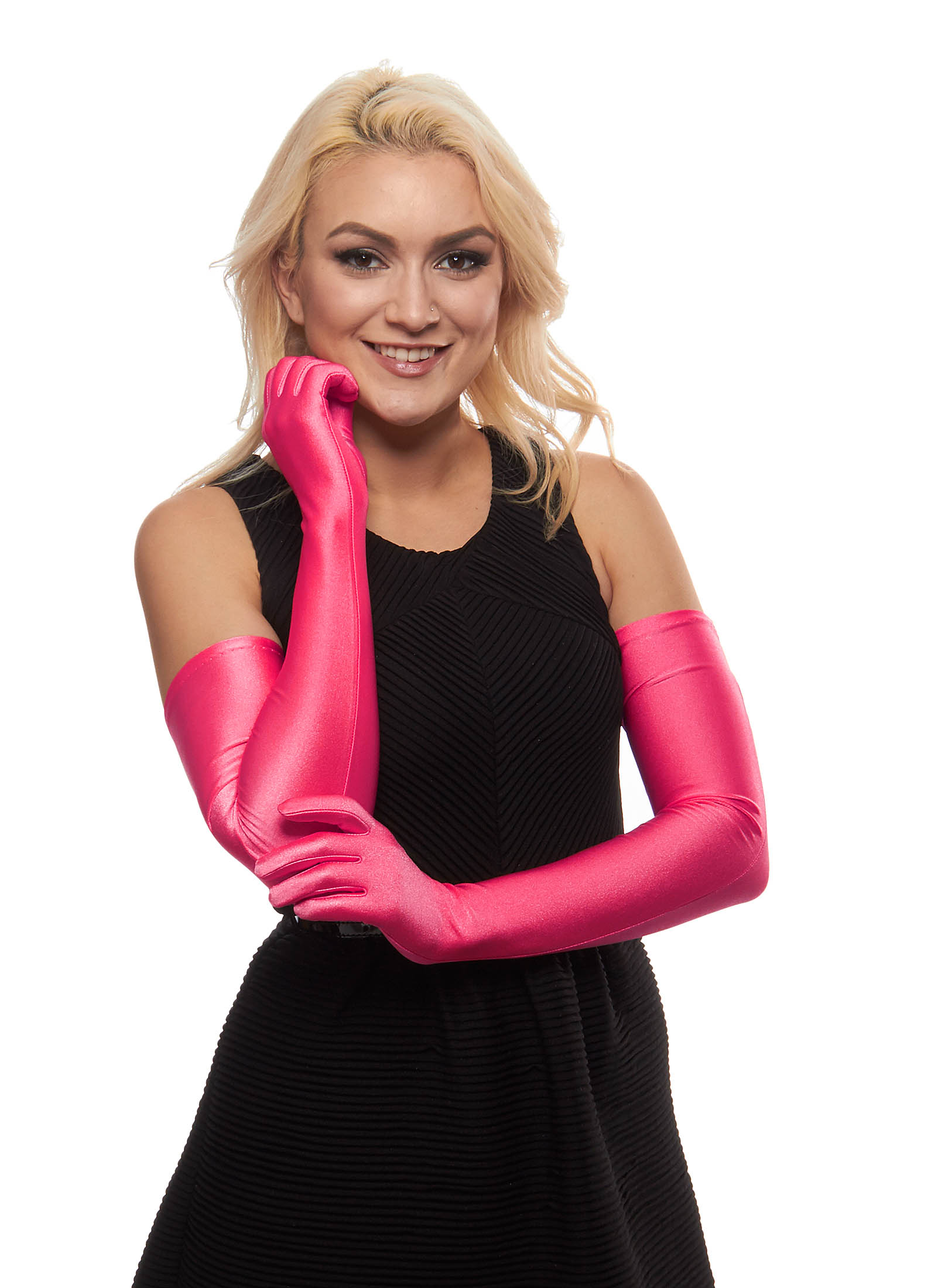 Shooting Stars Matte Satin Opera Length Gloves Ebay