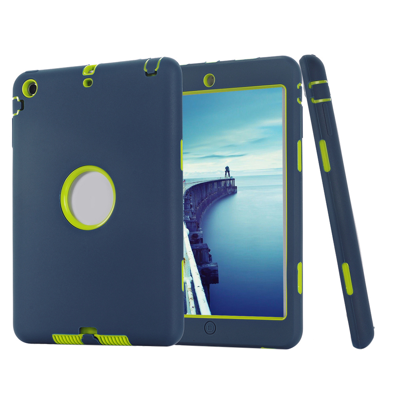 Hybrid Shockproof Heavy Duty Military Rubber Case Cover For Ipad 2 3 4