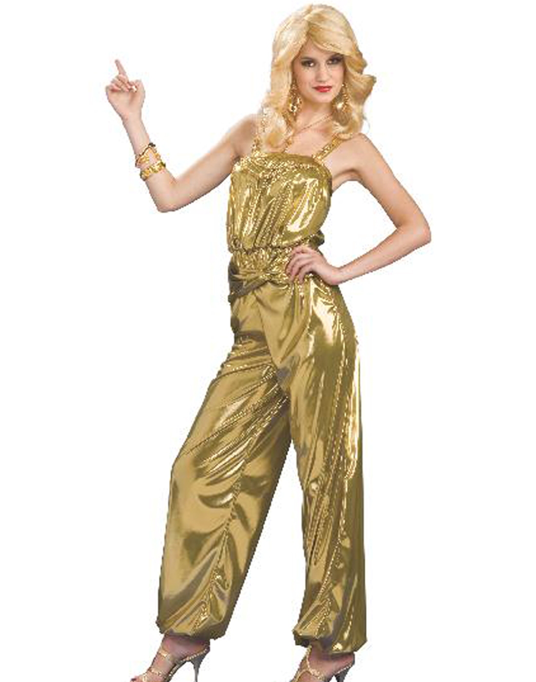Womens Retro 70s Disco Foxy Lady Adult Hippie Halloween Costume Outfit