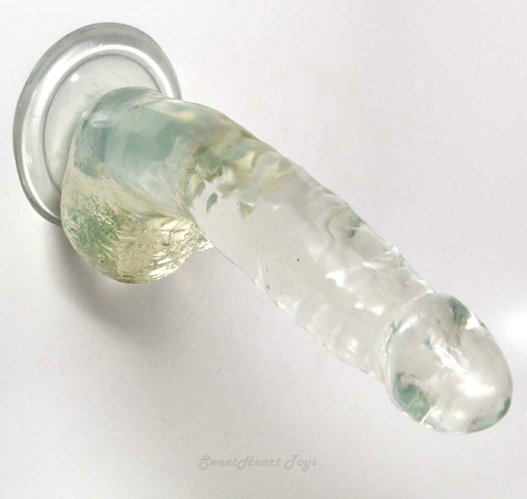 Jelly Dong Dildo Slim Suction Cup 8 Inch Waterproof Realistic Cock