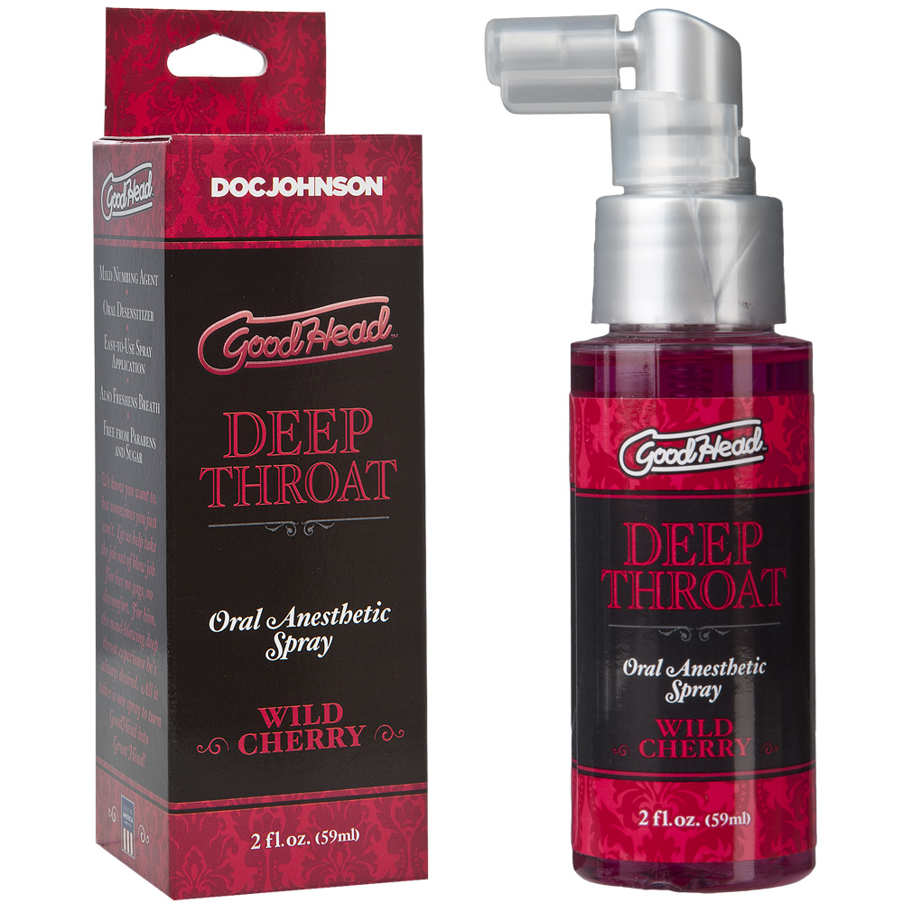 Goodhead Deep Throat Spray Oral Anesthetic Flavored Good Head Doc