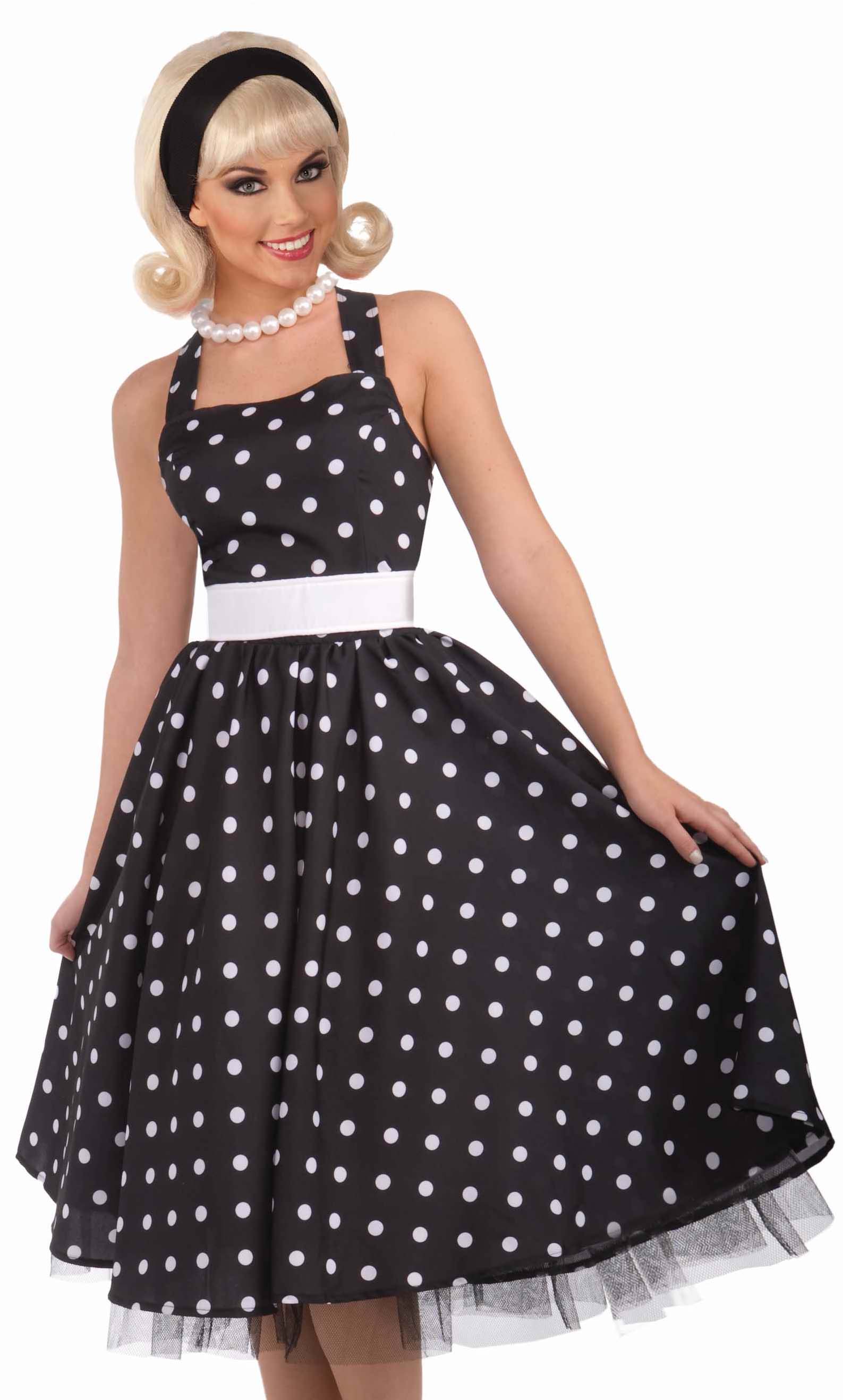 Sexy Womens Retro 50s Housewife Dress Halloween Costume Ebay