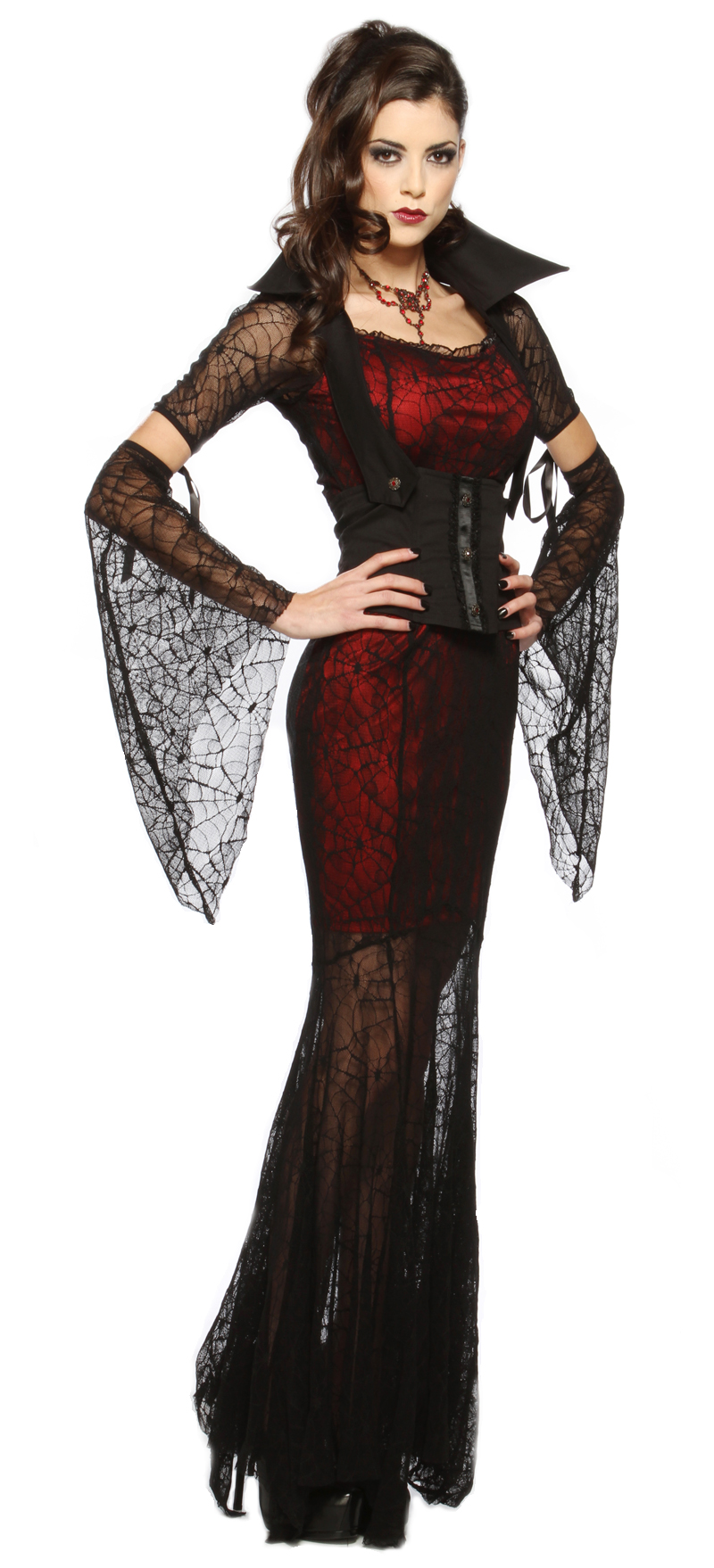 New Sexy Womens Goth Vampire Witch Fancy Dress Halloween Costume Ebay