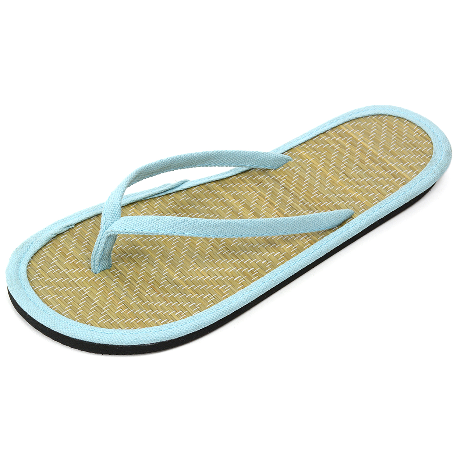 Womens Bamboo Sandal Flip Flops Light Flats Beach Summer Shoe Comfort