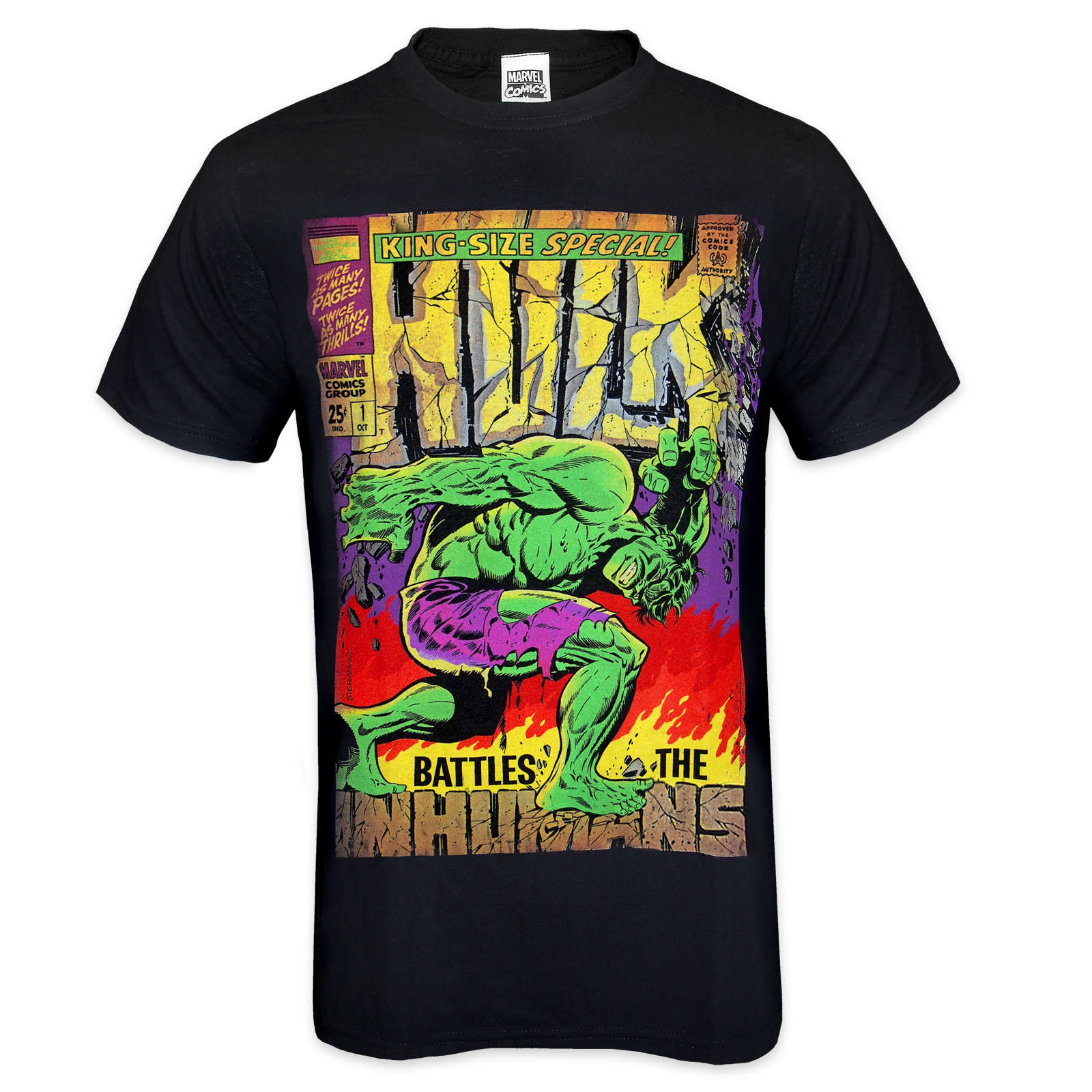 Marvel Comics The Incredible Hulk Official Mens T Shirt