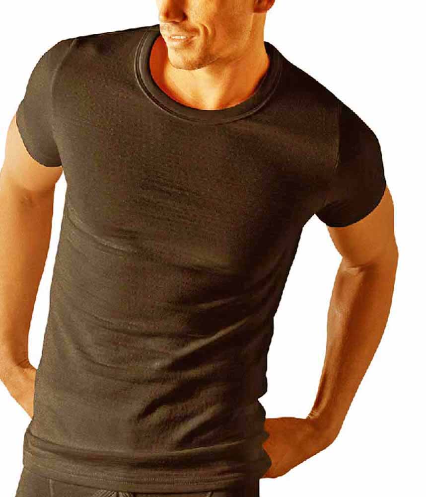 Classic Mens Base Layer Thermal Short Sleeve T Shirt Vest Winter