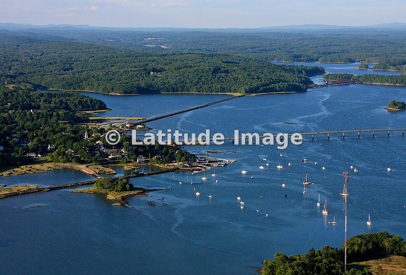 Latitude Image Wiscasset Maine Aerial Photo