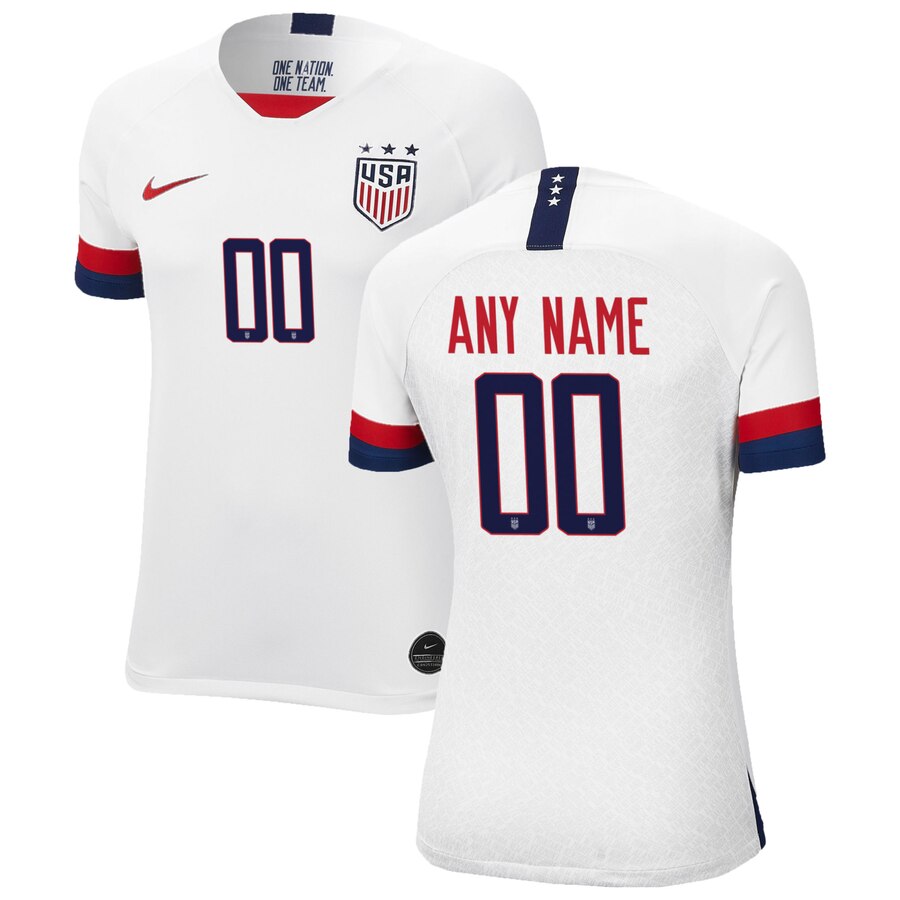 Custom Print Uswnt Home Soccer Jersey 2019 Us Womens National Team