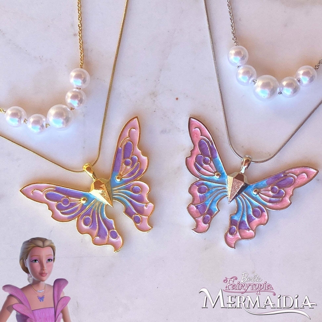 Collar Mariposa Fairytopia Barbie Merlina Tiendita