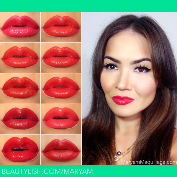 My Top 10 Red Lipsticks For Valentines Day Maryam Ms Maryam