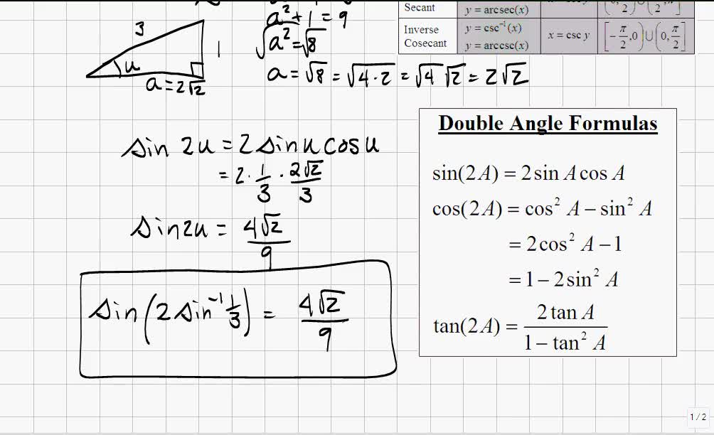 Trig Identities Calc 2 Slidesharetrick