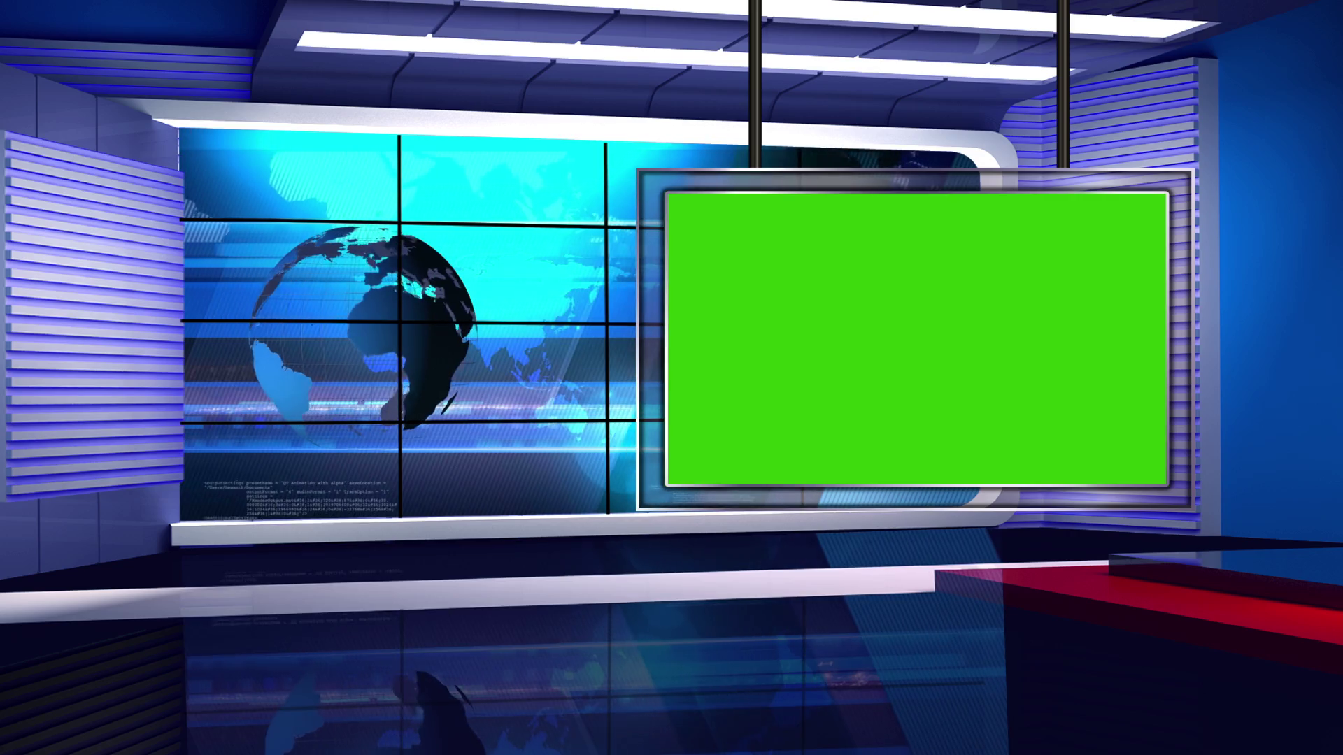 News Tv Studio Set Virtual Green Screen Stock Footage Sbv 39330 The