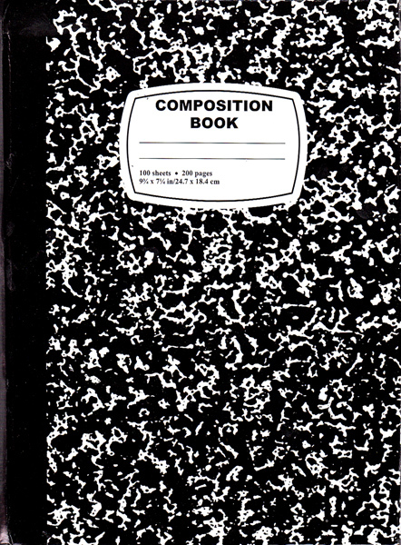 Wholesale Hard Cover 100 Sheet Composition Notebook Sku 1276259