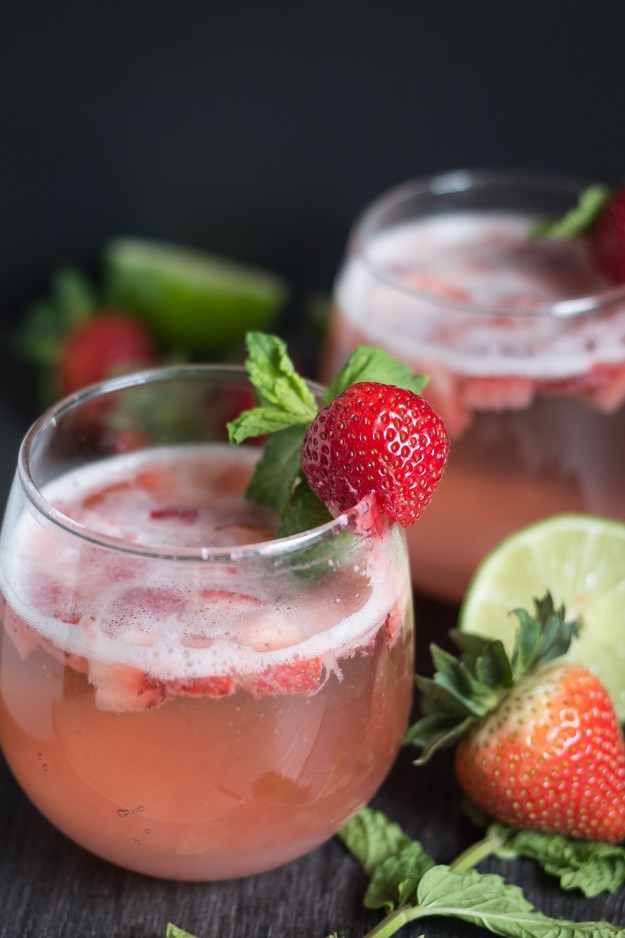 Strawberry Mint Gin Fizz Caravan Of Style