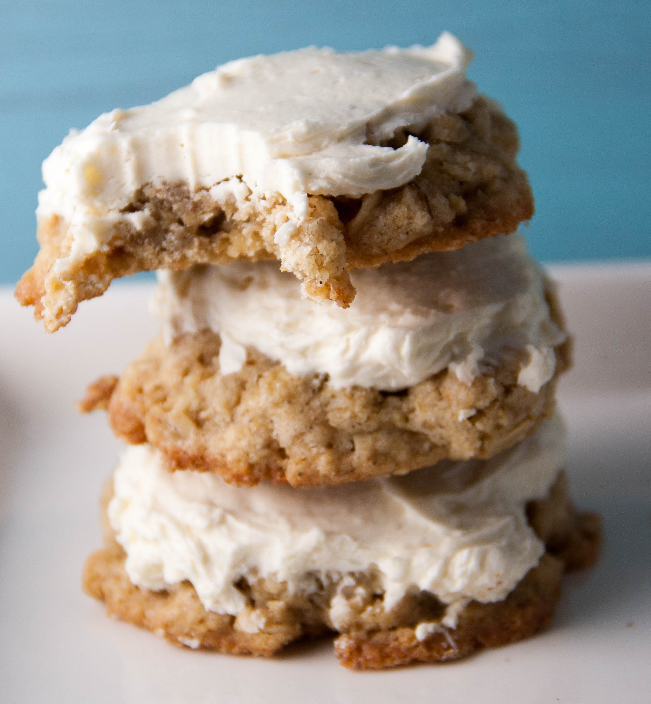 Frosted Oatmeal Cookies Boston Girl Bakes