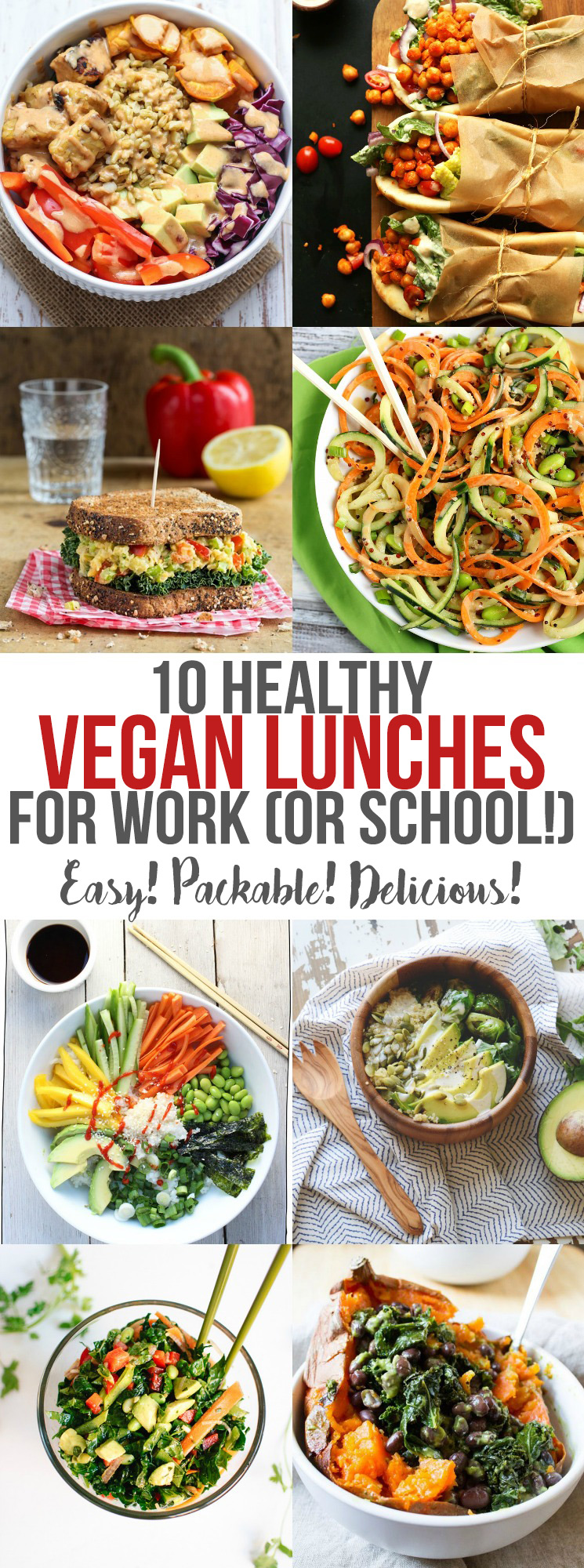 10 Healthy Vegan Lunches For Work Or School Emilie Eats