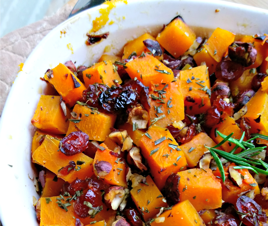 Rosemary Cranberry Butternut Squash Side Dish Recipe Melissa Kaylene