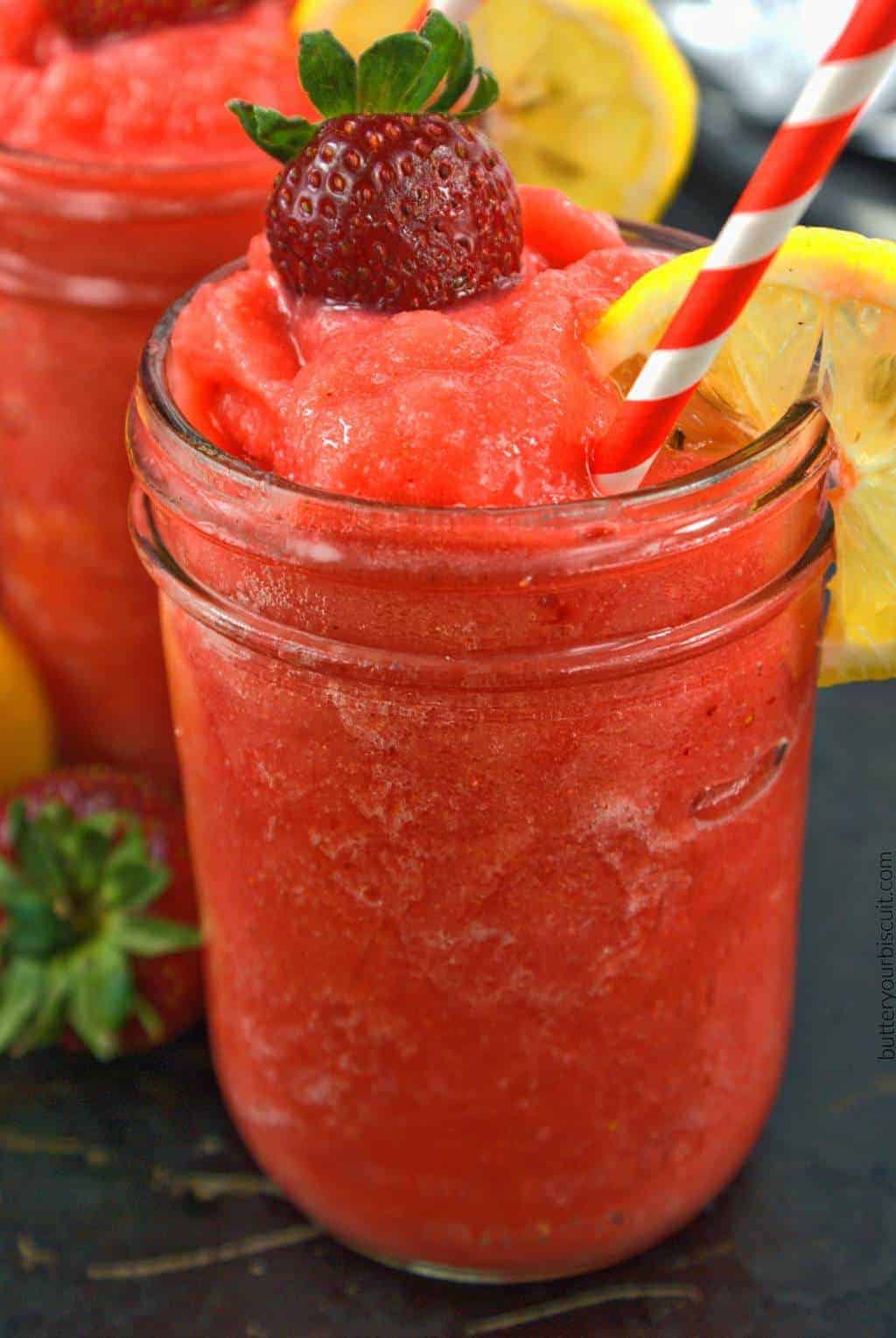 Strawberry Lemonade Vodka Slush Butter Your Biscuit