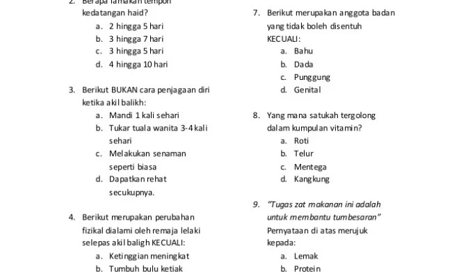 Latihan Pendidikan Kesihatan Tahun 5 Pin On Worksheets Vera Nucci