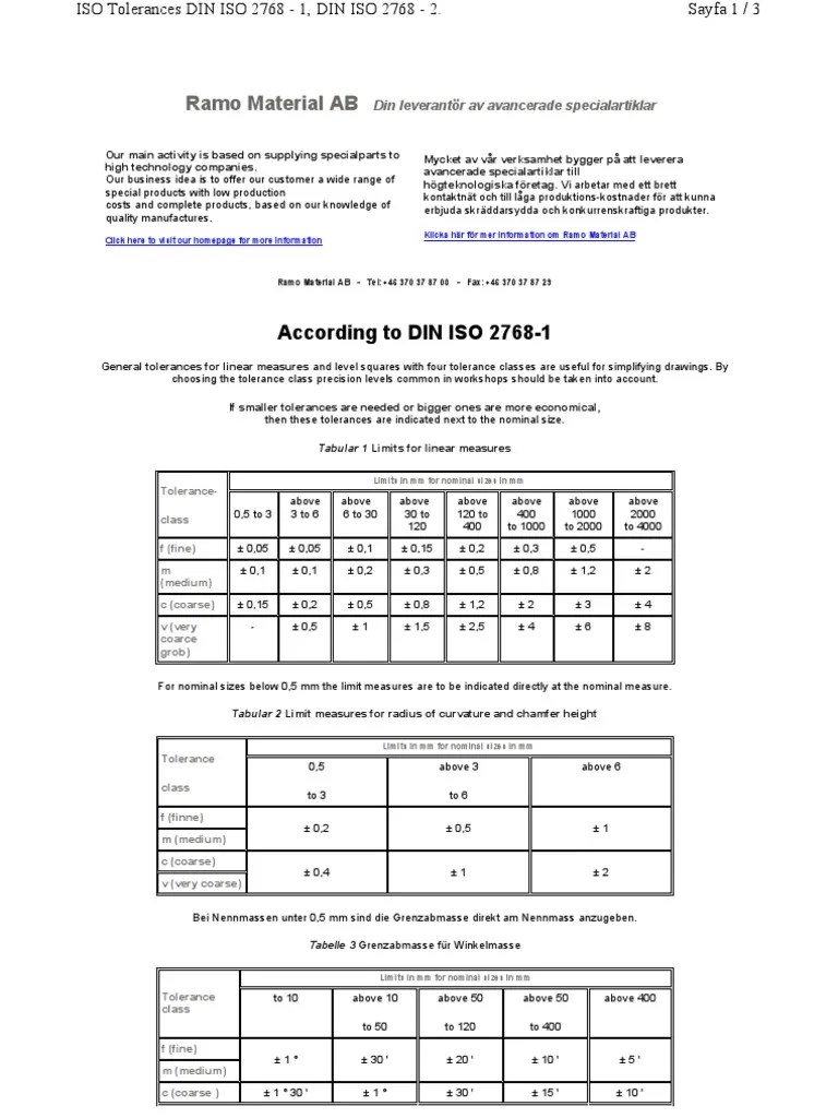 Iso 2768m General Tolerances Pdf Download Best Wano Engineering Systems