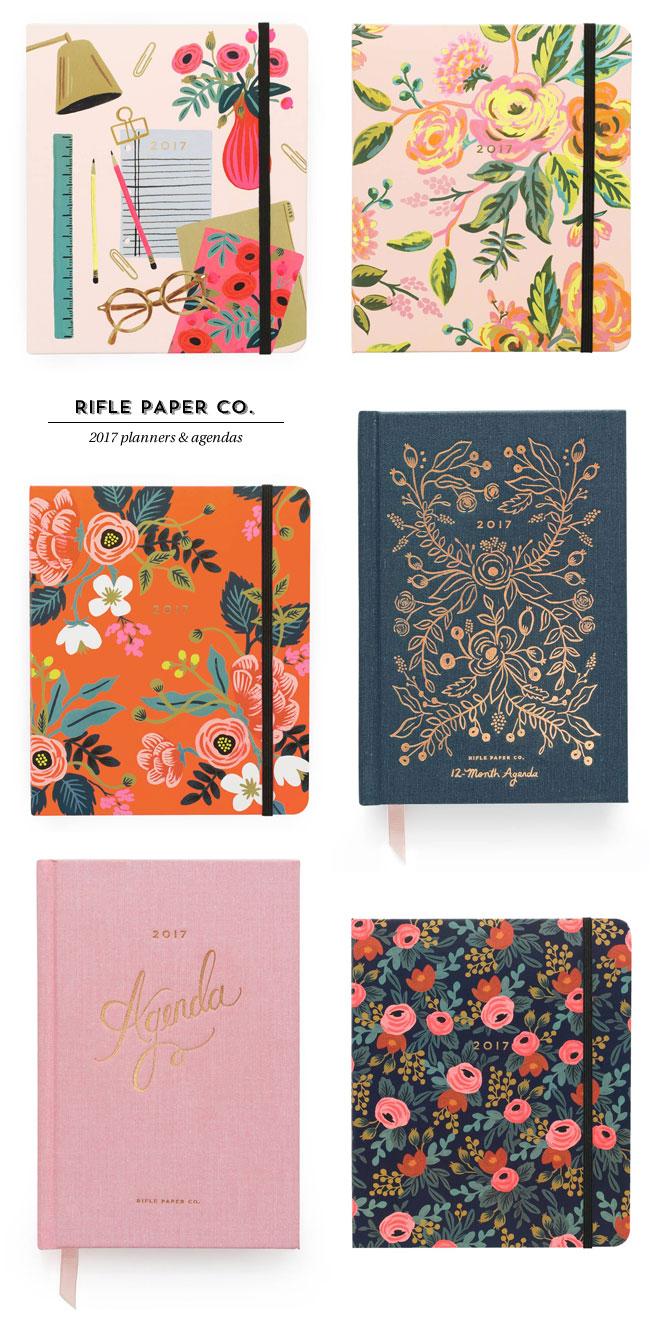2017 Planners And Agendas From Rifle Paper Co Paper Crave