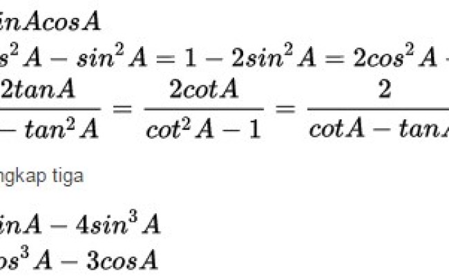 Contoh Soal Trigonometri Rumus Sudut Rangkap Otosection