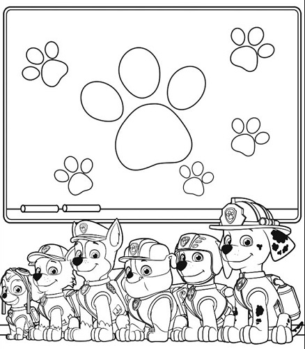 Dibujos De Paw Patrol Para Colorear Todo Peques