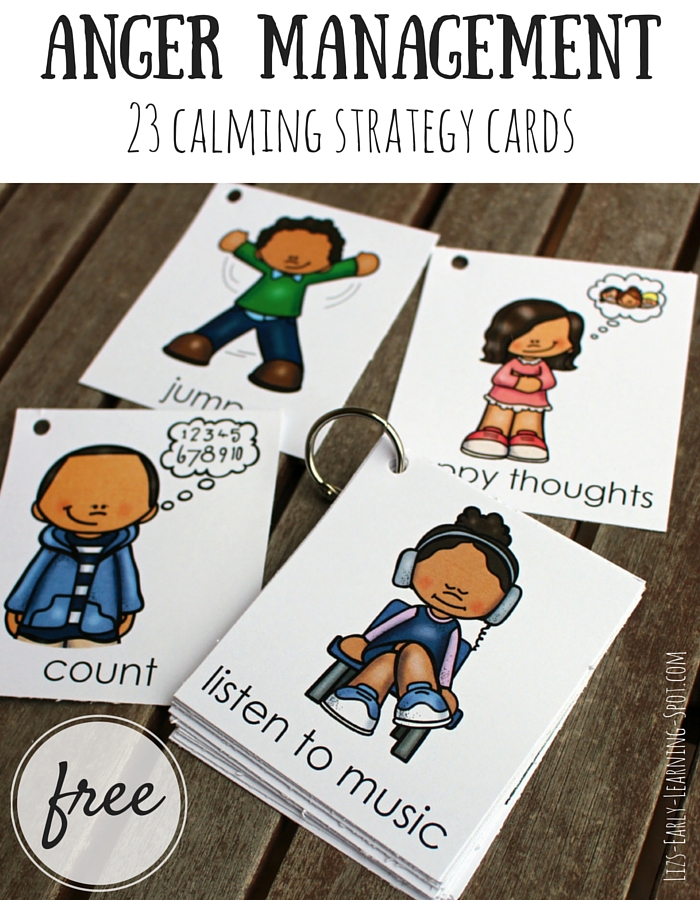 Anger Control Kit Anger Management 23 Calming Strategy Cards The