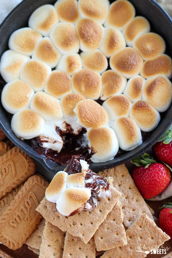 Easy Oven Smores Dip Celebrating Sweets