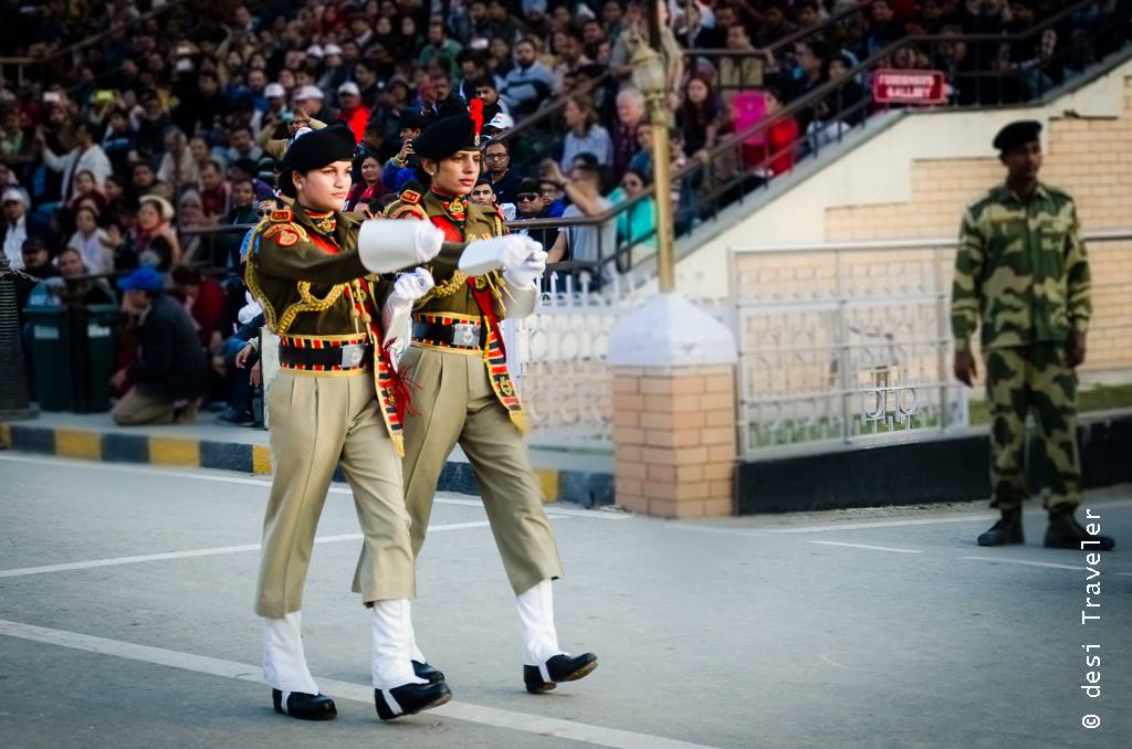 Watching Wagah Border Ceremony At India Pakistan Border