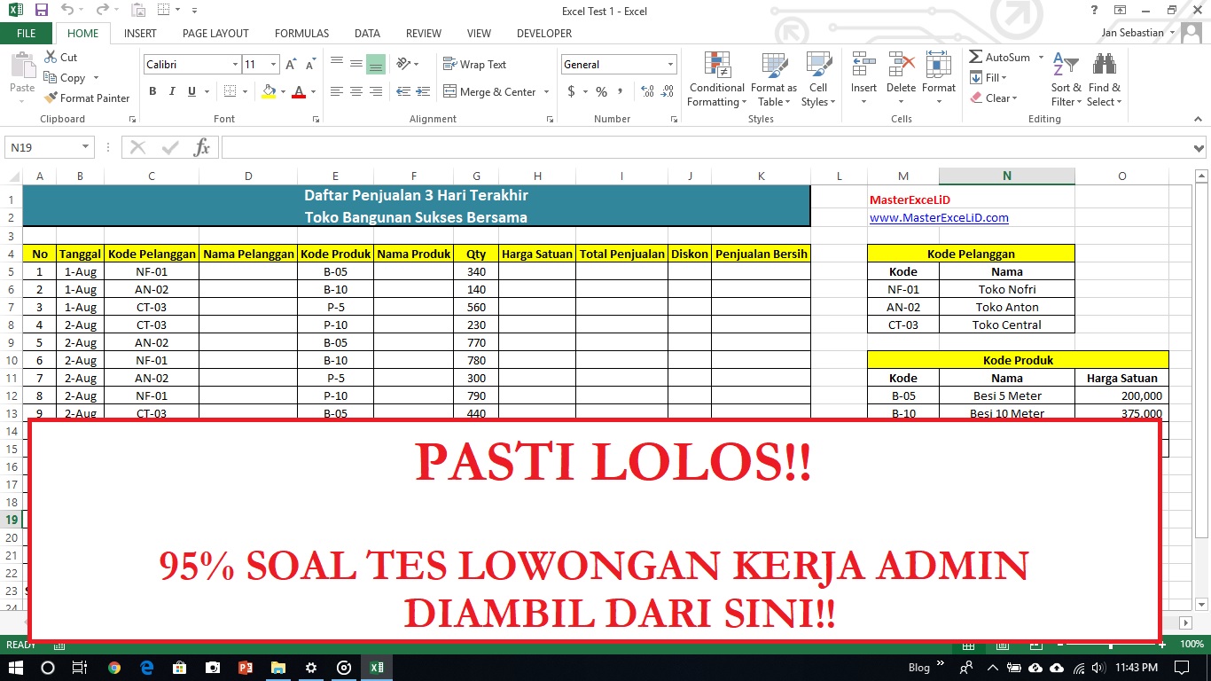 Contoh Soal Latihan Excel Dasar Agnes Clements 26910 Hot Sex Picture