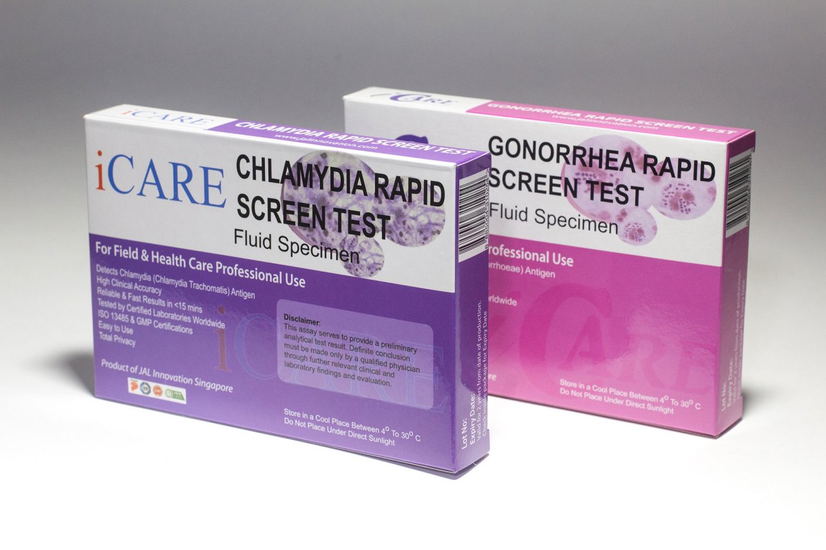 Dual Pack Icare Gonorrhea And Chlamydia Test Kits Std Rapid Tests