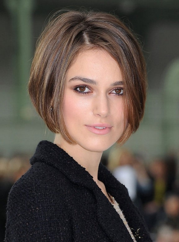 Keira Knightley Short Stacked Bob Haircutm For Women Styles Weekly