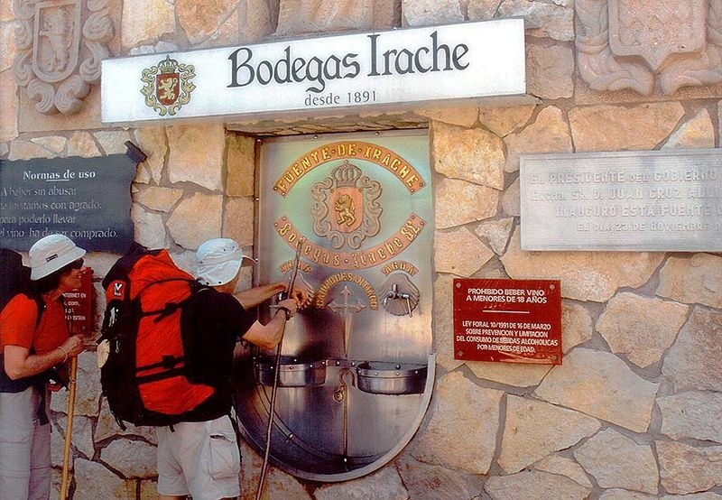 Bodegas Iraches Wine Fountain Amusing Planet