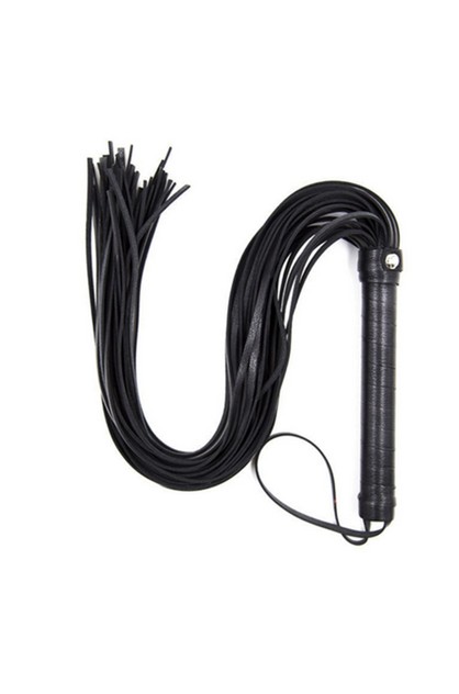 48cm Pu Leather Whip With Lashing Handle Spanking Paddle Scattered Whip