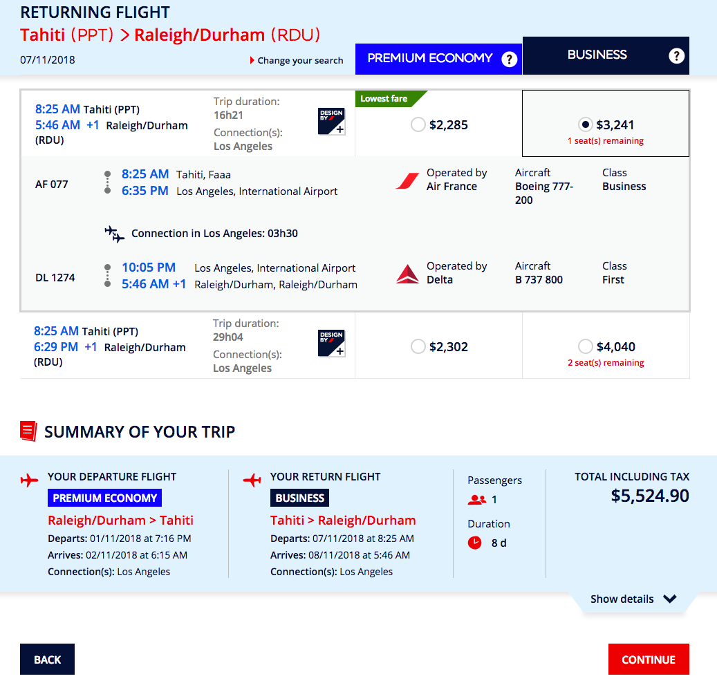 Review Air France 777 200 Premium Economy Lax To Ppt The Points Guy