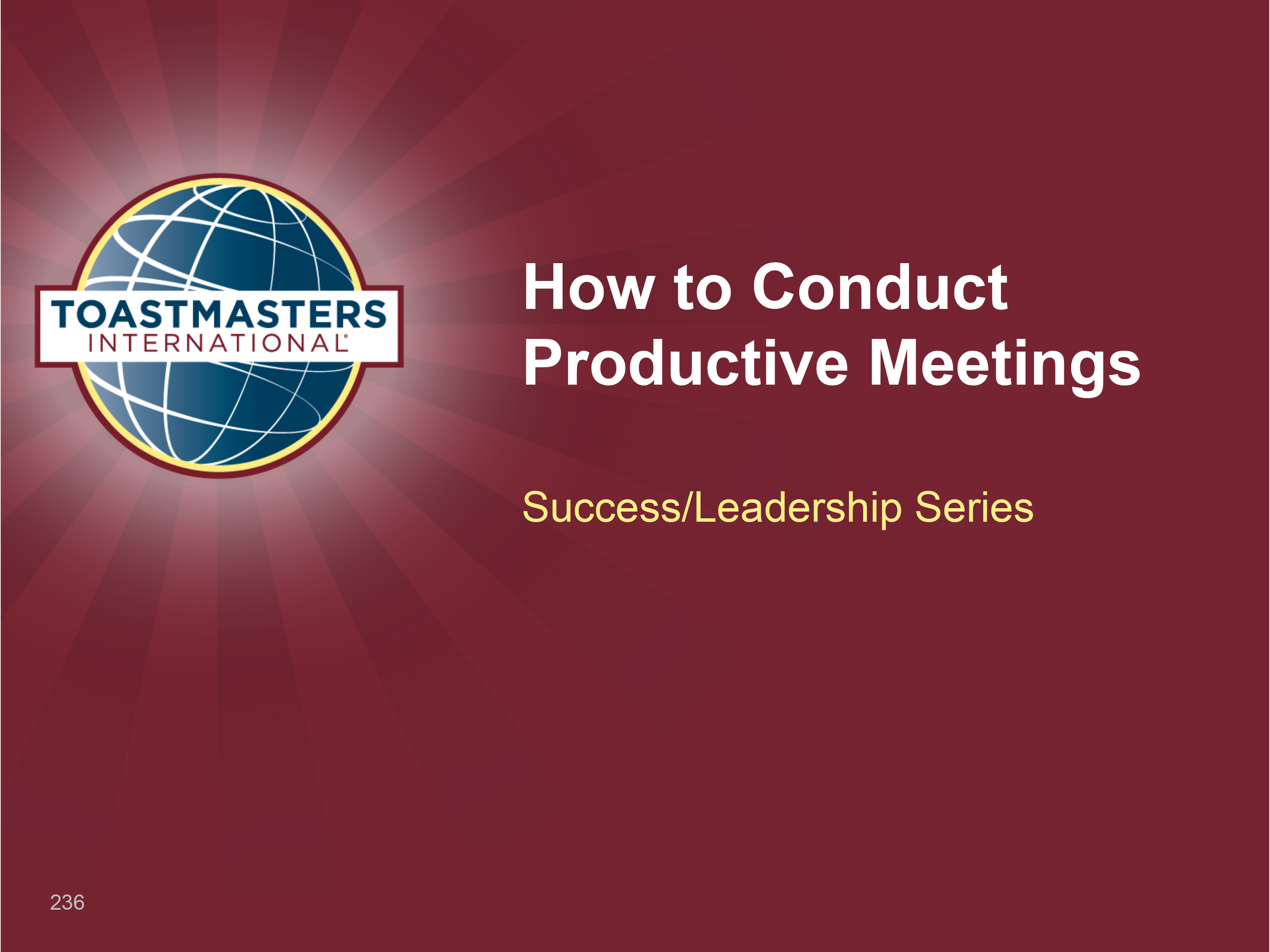 How To Conduct Productive Meetings Powerpoint Digital