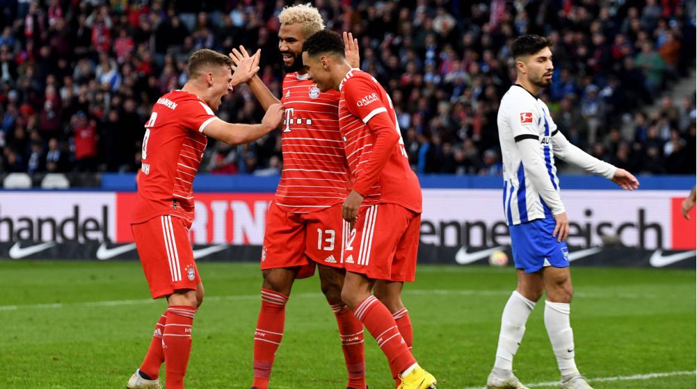 Bundesliga Fc Bayern Gewinnt Knapp Bei Hertha Bsc Bvb Souverän Gegen