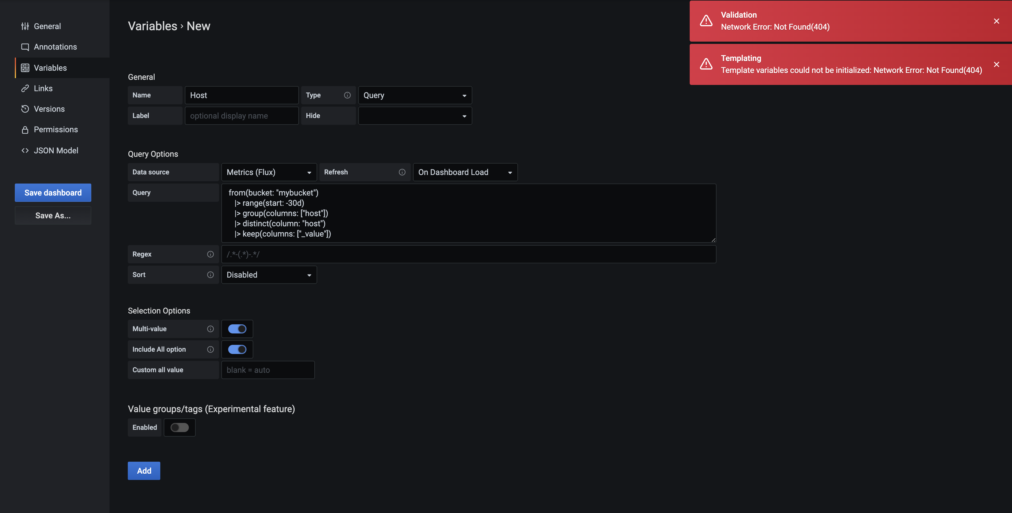 Grafana Template Variables