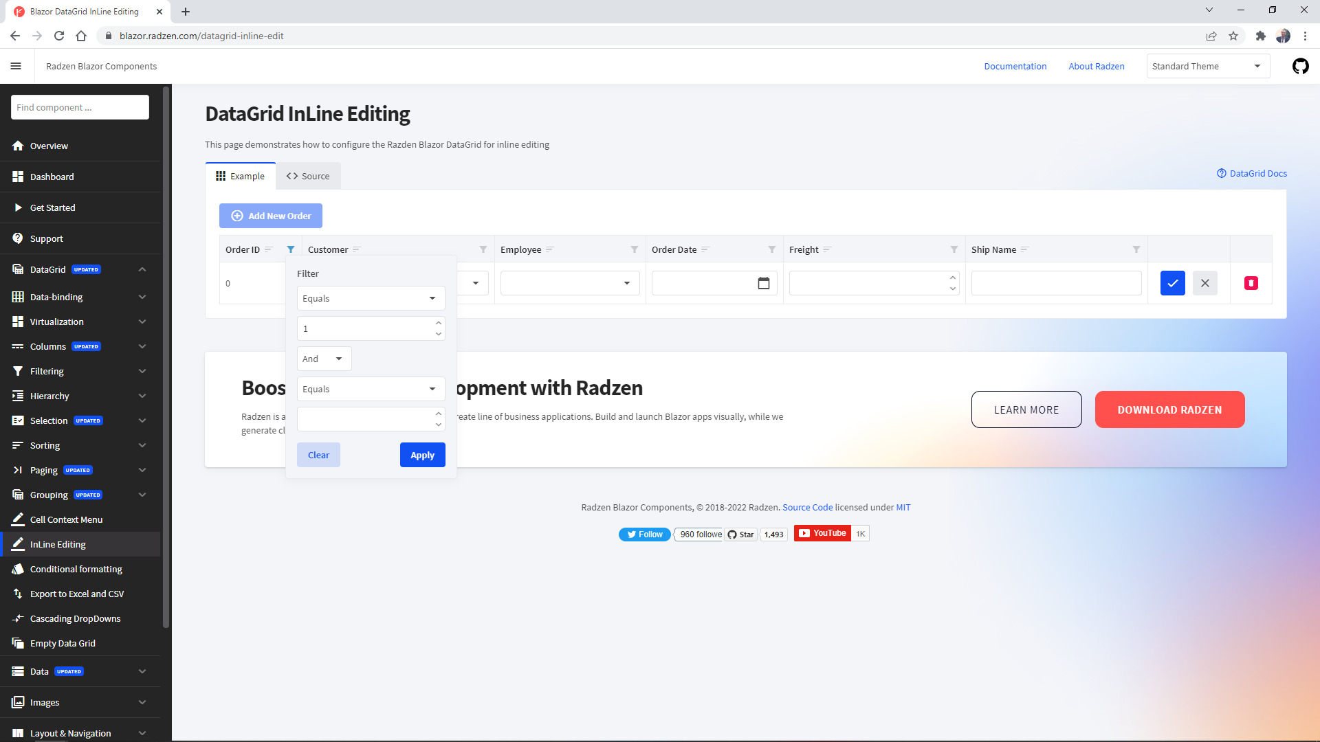 Datagrid Issue With Adding New Row Issue Radzenhq Radzen Hot Sex Picture