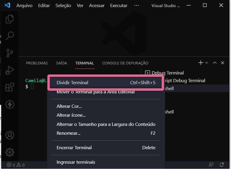 Como Usar El Terminal Integrado De Visual Studio Code Alura Cursos Online